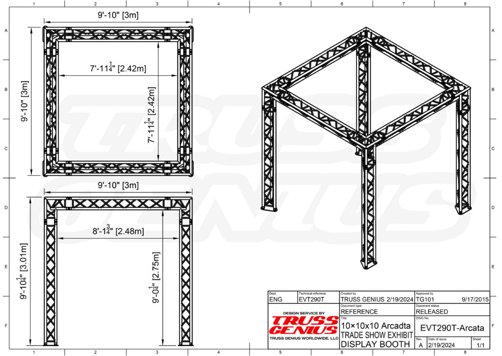10x10 Trade Show Exhibit Display Booth | EVT290T-Arcata