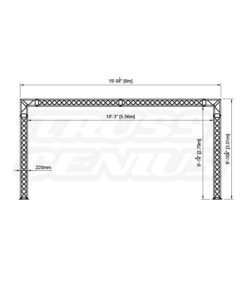 10×20 Goal Post Truss System – Portable Finish Line & Step‑and‑Repeat ...